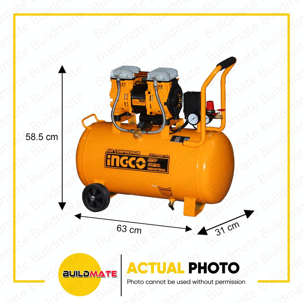 INGCO INDUSTRIAL Air Compressor 2HP 24L | 50L SOLD PER PIECE •BUILDMAT ...