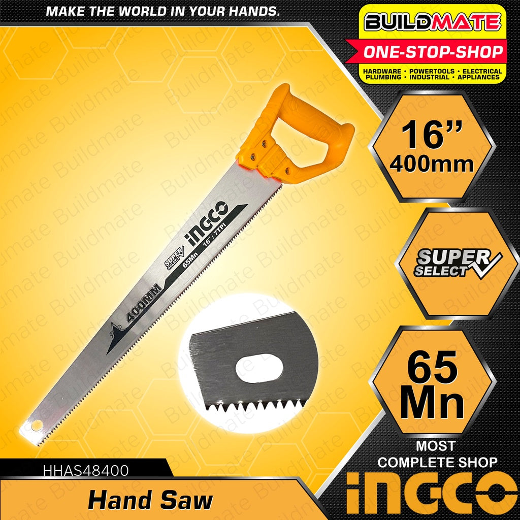 INGCO Hand Saw 16" 400mm HHAS48400 •BUILDMATE• HT2 — Buildmate