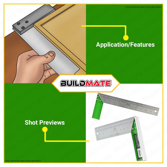PROMAN GERMANY / HOYOMA JAPAN Aluminum Try Square 12" ATS12 100% ORIGI ...
