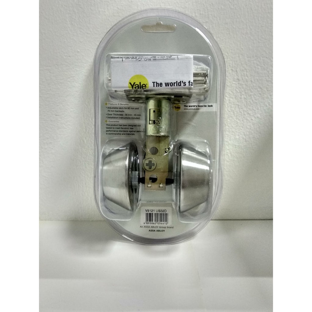 YALE Original Double Deadbolt Lockset VCA8121 / V8121 US32D •BUILDMATE ...