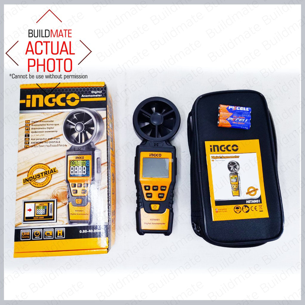 INGCO Digital Anemometer HETAN01 •BUILDMATE• IPT — Buildmate