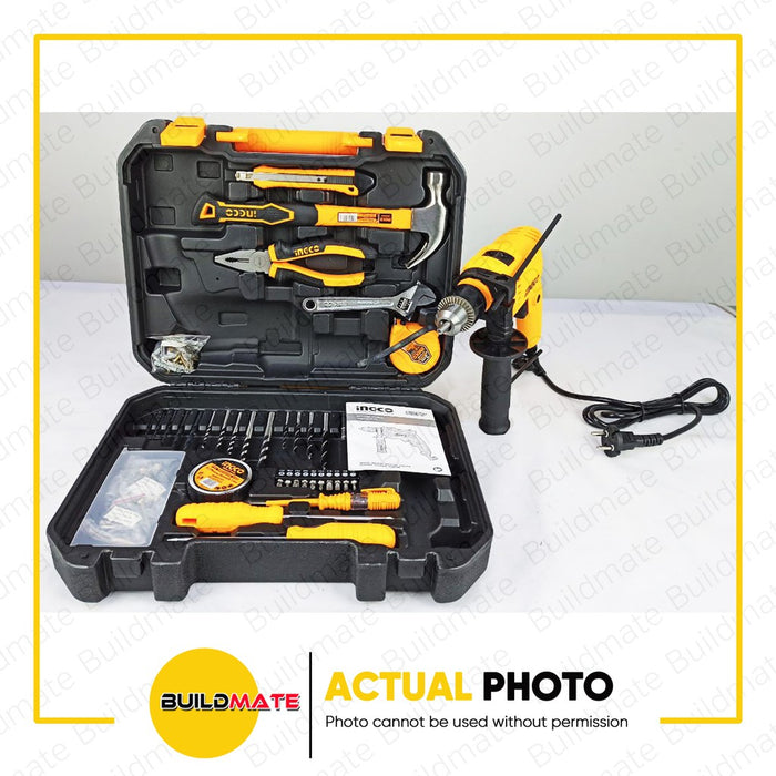 INGCO Impact Drill with DIY ToolKit Set 115PCS/SET HKTHP11151 +FREE TA ...