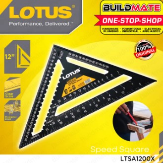 LOTUS 12" Inch Speed Square Aluminum Alloy Triangle Ruler Woodworking ...