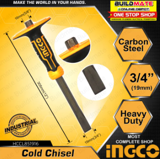 INGCO Cold Chisel 305mm HCCL851916 •BUILDMATE• IHT — Buildmate