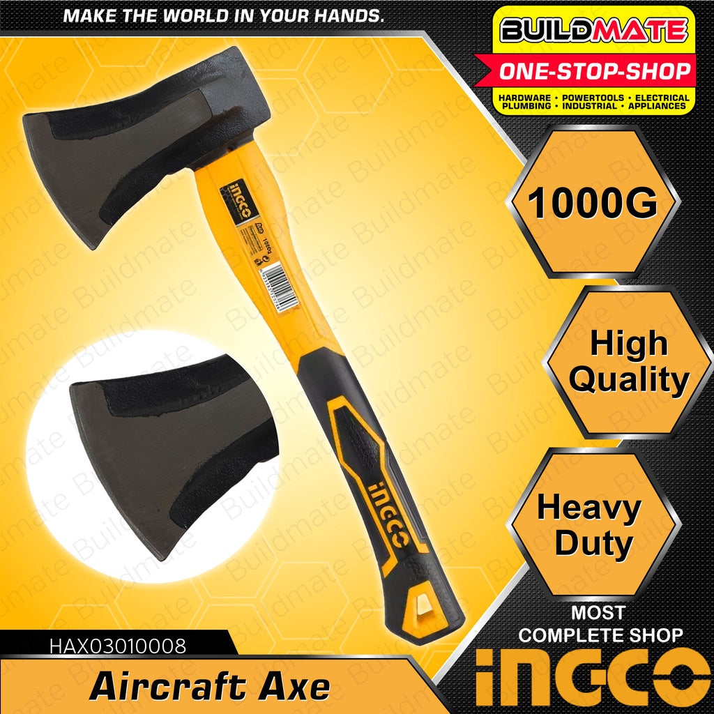 INGCO Aircraft Axe 1000G HAX03010008 •BUILDMATE• IHT — Buildmate