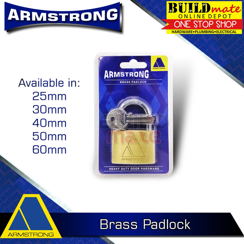 ARMSTRONG Brass Padlock SOLD PER PIECE •BUILDMATE• — Buildmate