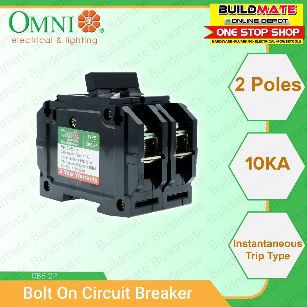 OMNI Bolt On Circuit Breaker 2 Poles CBB-2P •BUILDMATE• — Buildmate
