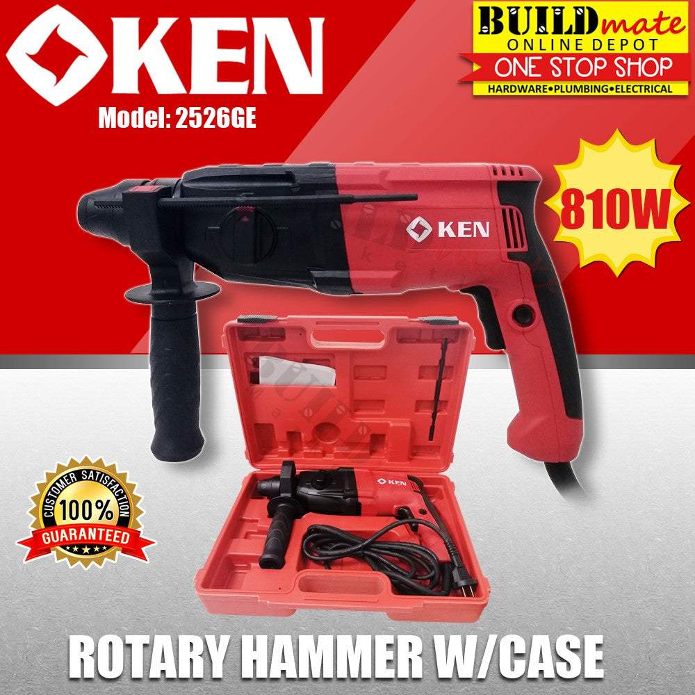 KEN Rotary Hammer with Case 810W 2526GE •NEW ARRIVAL!• — Buildmate