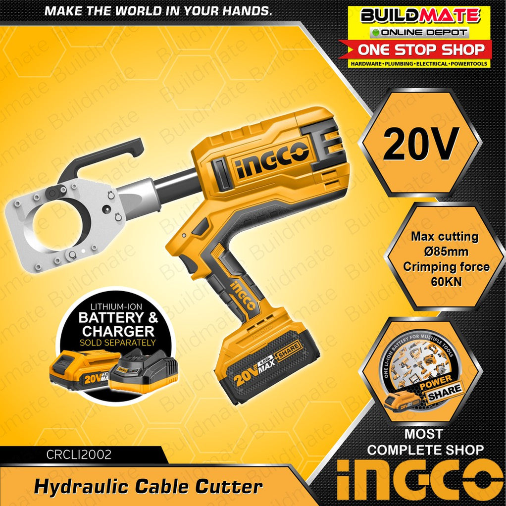 INGCO Cordless Hydraulic Cable Cutter CRCLI2002 •BUILDMATE• IPT — Buildmate