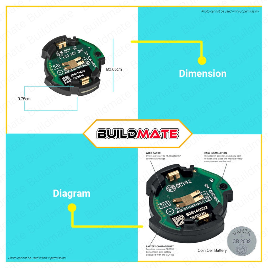 Bosch Professional Bluetooth Connectivity Module for tools GCY42 1600A ...