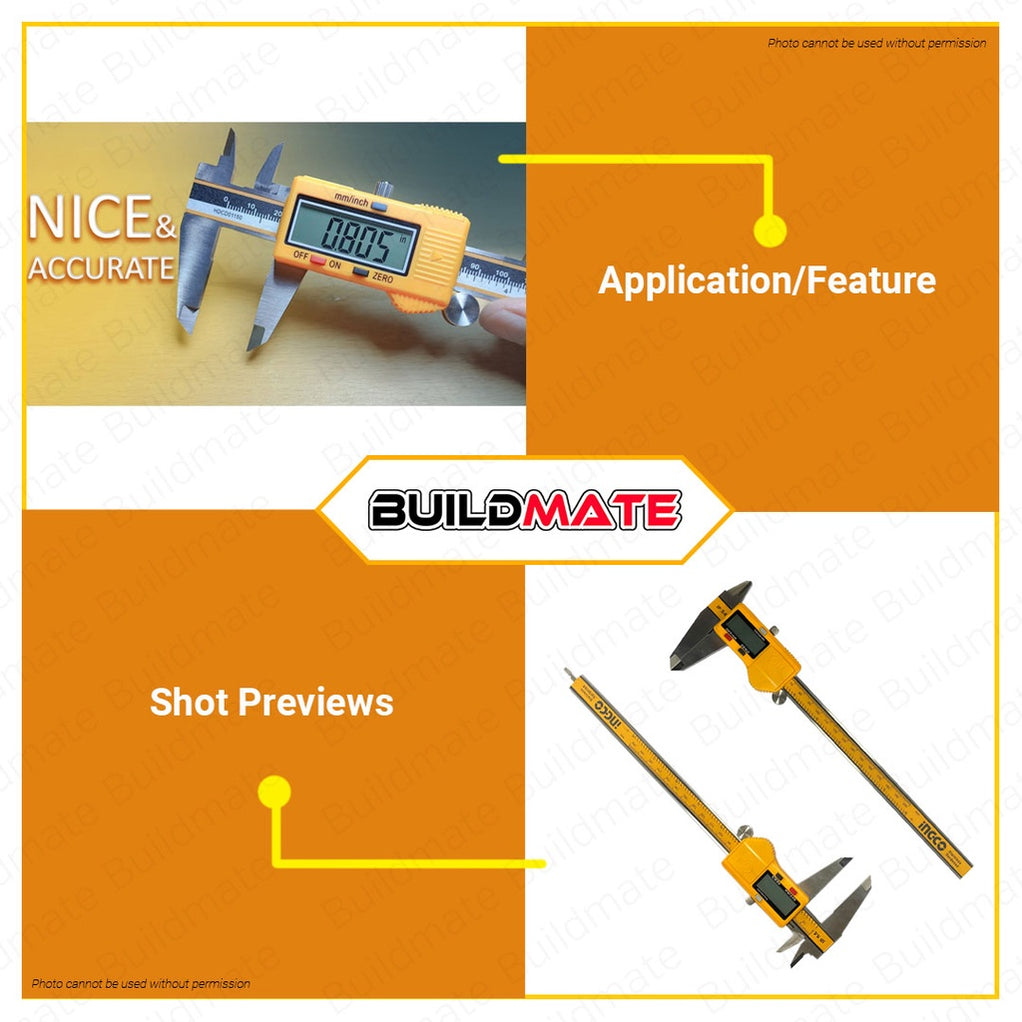 INGCO Digital Caliper 200mm HDCD28200 •BUILDMATE• IHT — Buildmate
