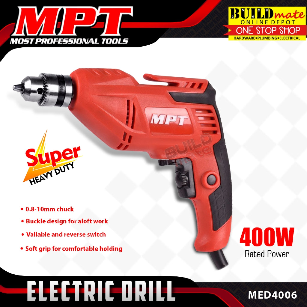 MPT Electric Drill 400W MED4006 Most Professional Tools •BUILDMATE ...