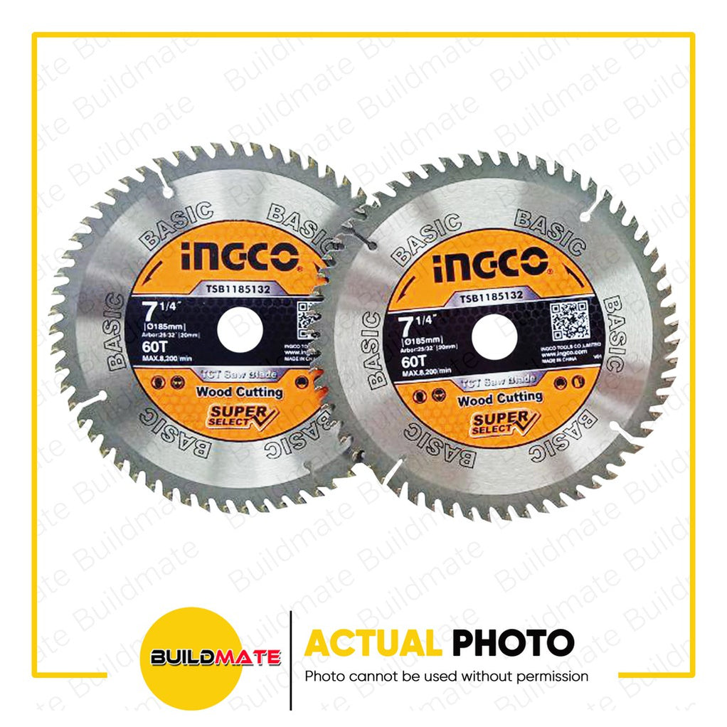 BUY 1 TAKE 1! INGCO TCT Circular Saw Blade 7 1/4" Ø185mm For Wood Cutt ...