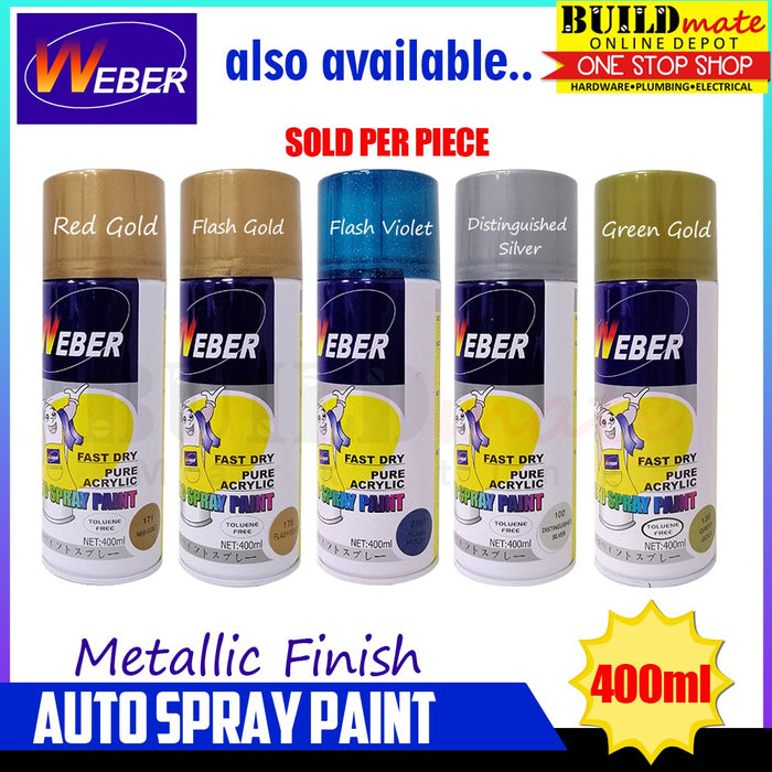 WEBER Auto Spray Paint SP-1200 HIGH HEAT BLACK — Buildmate