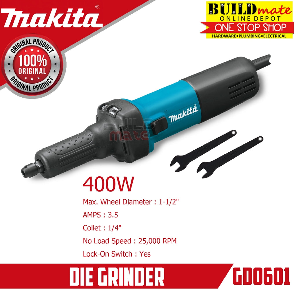 MAKITA 400W Original Die Grinder 6mm (1/4")GD0601 •BUILDMATE• — Buildmate