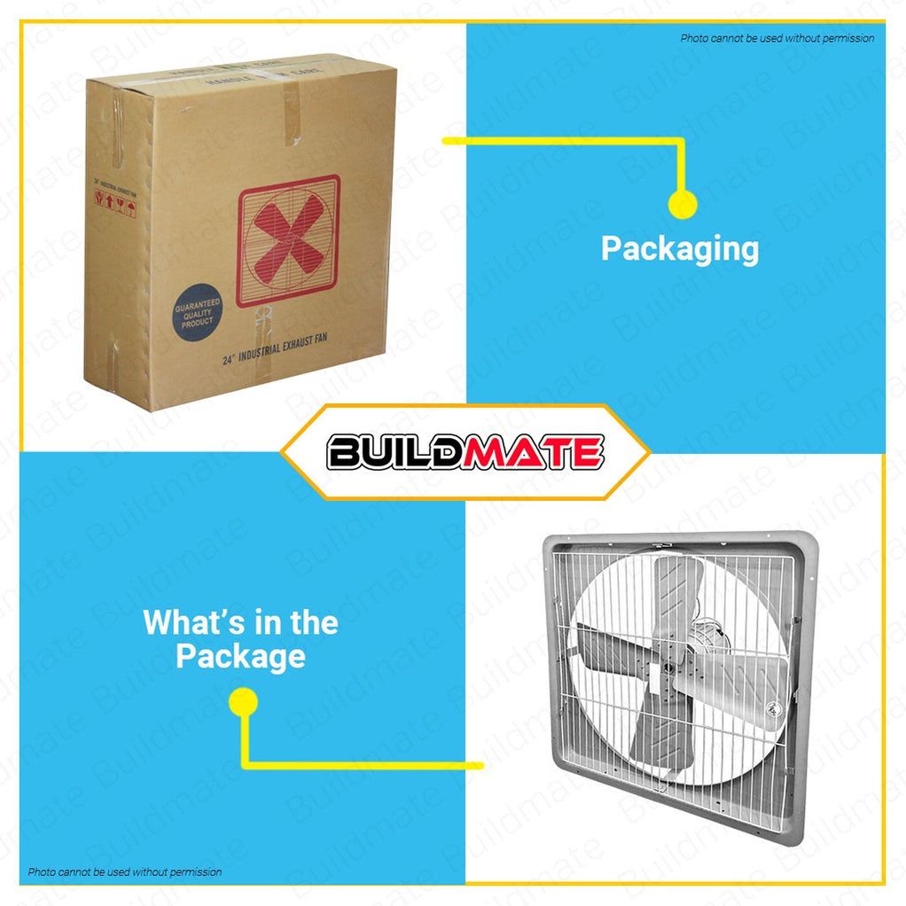 COMPACT/JR KAWASAKI Industrial Wall Mounted Electric Exhaust Fan 24 ...