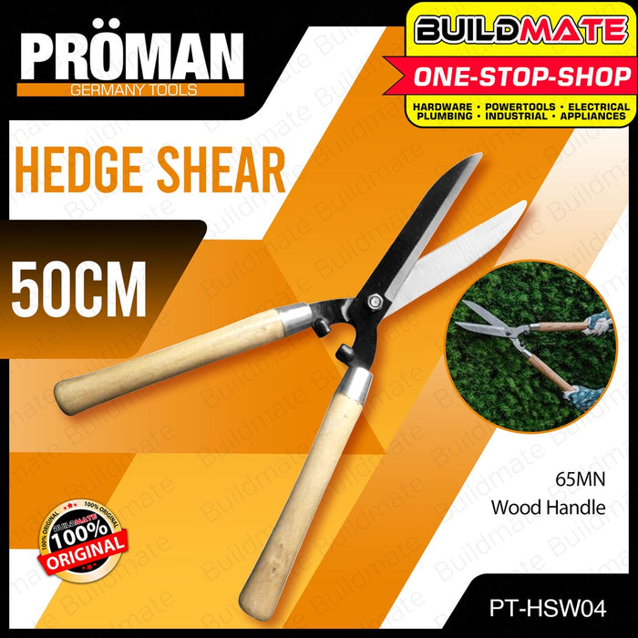 PROMAN Hedge Shear Wood Handle Plant Gardening Scissor Tools PT-HSW04 ...