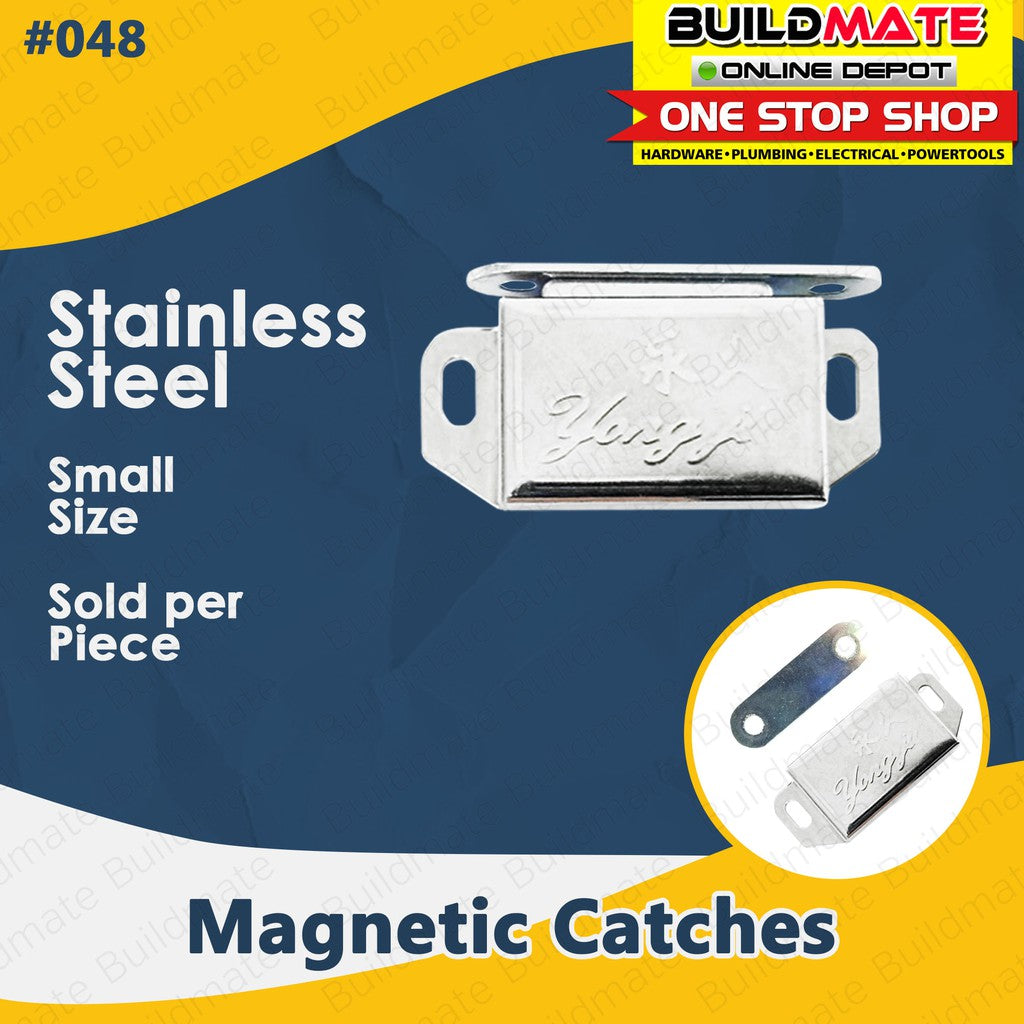 Small Stainless Steel Magnetic Catches #048 •BUILDMATE• — Buildmate