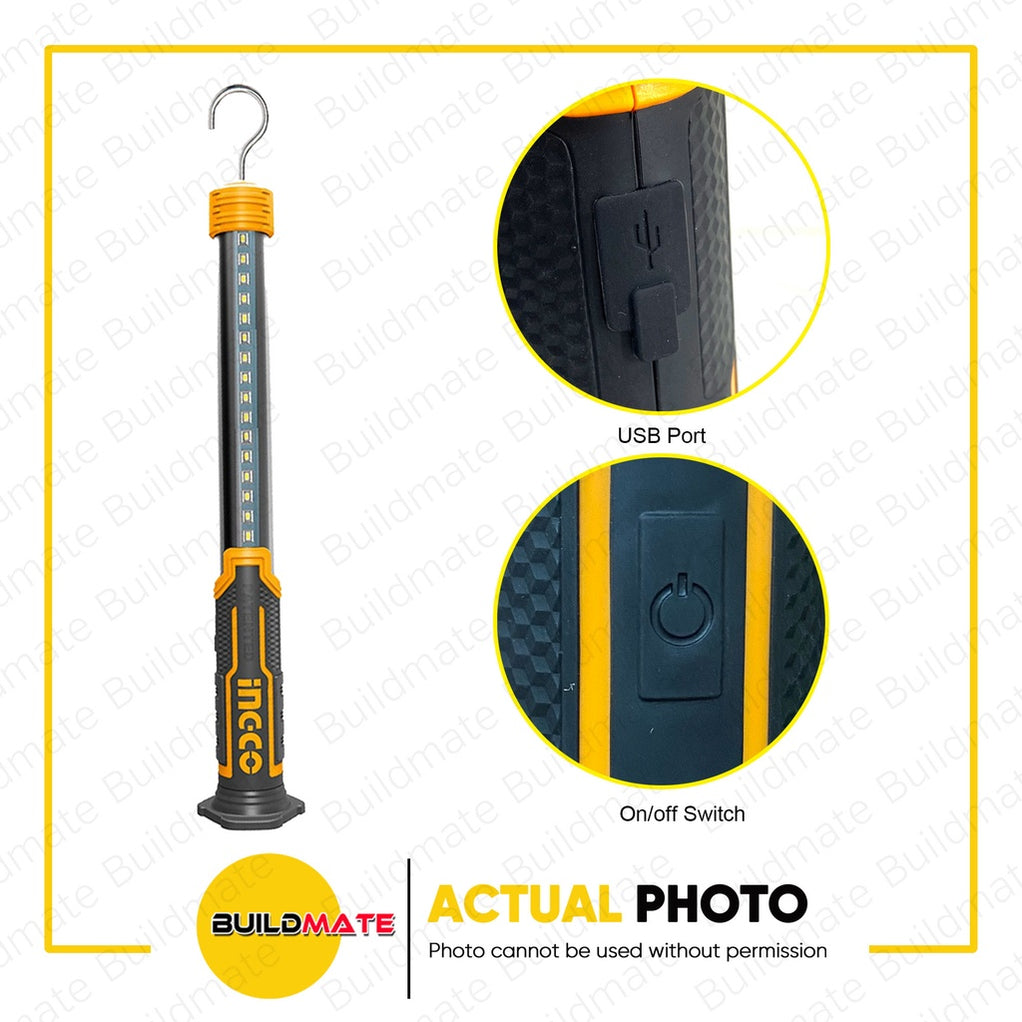 INGCO Rechargeable Work Lamp HWL36008LI •BUILDMATE• IPT — Buildmate