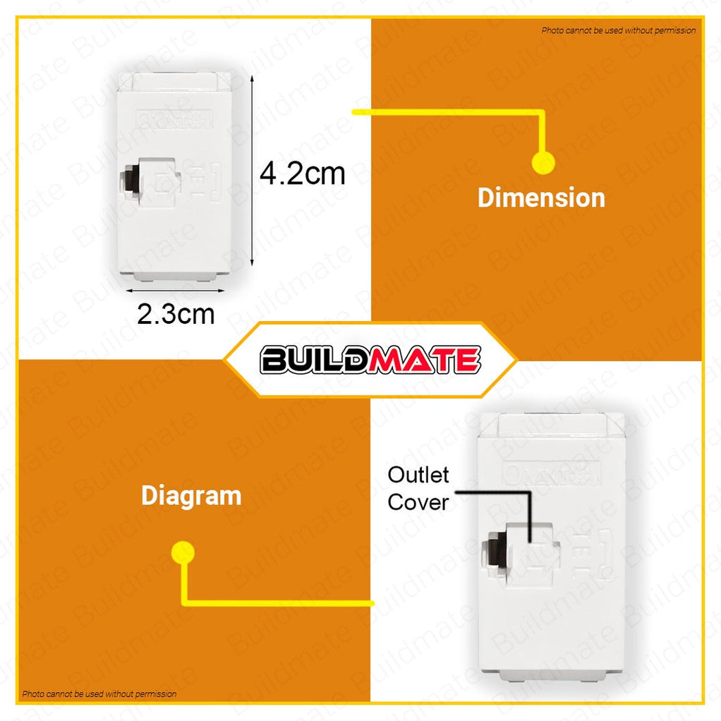 OMNI High Quality Telephone Outlet WWT-302 •BUILDMATE• — Buildmate
