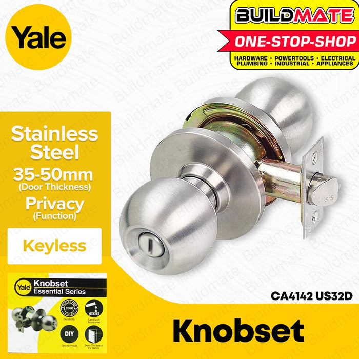 YALE Stainless Steel Loose Series Privacy Function Knobset Door Knob # — Buildmate