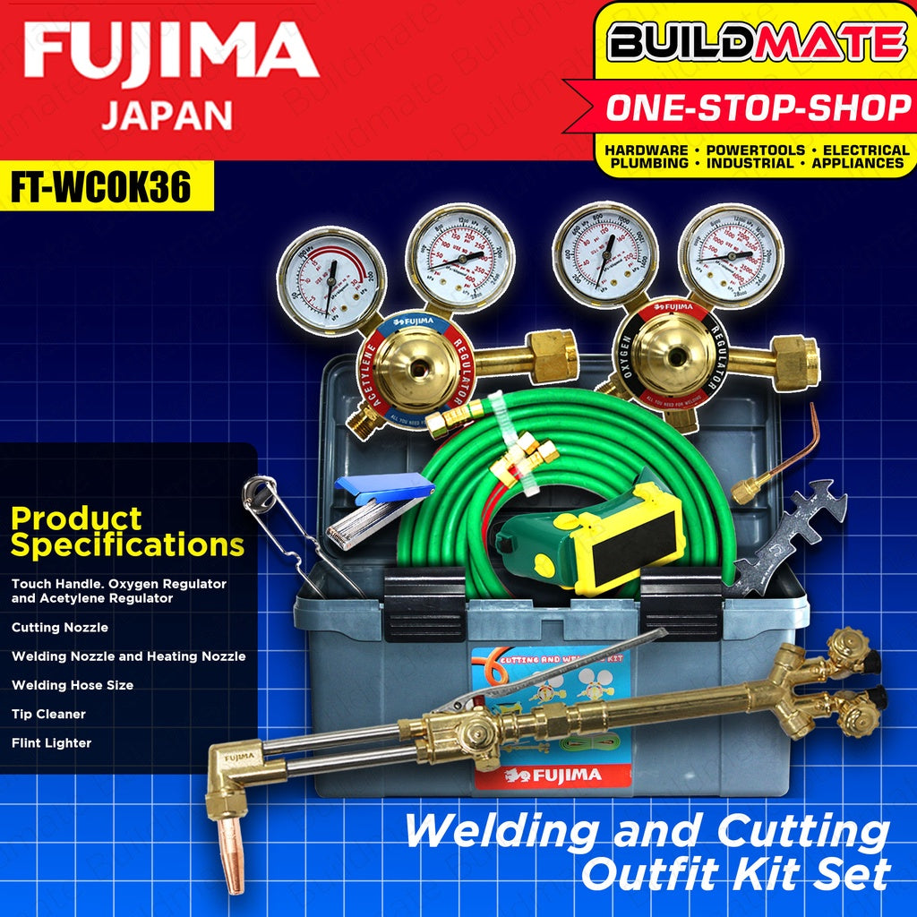 FUJIMA JAPAN Welding and Cutting Outfit Kit Set with Case Heavy Duty F ...