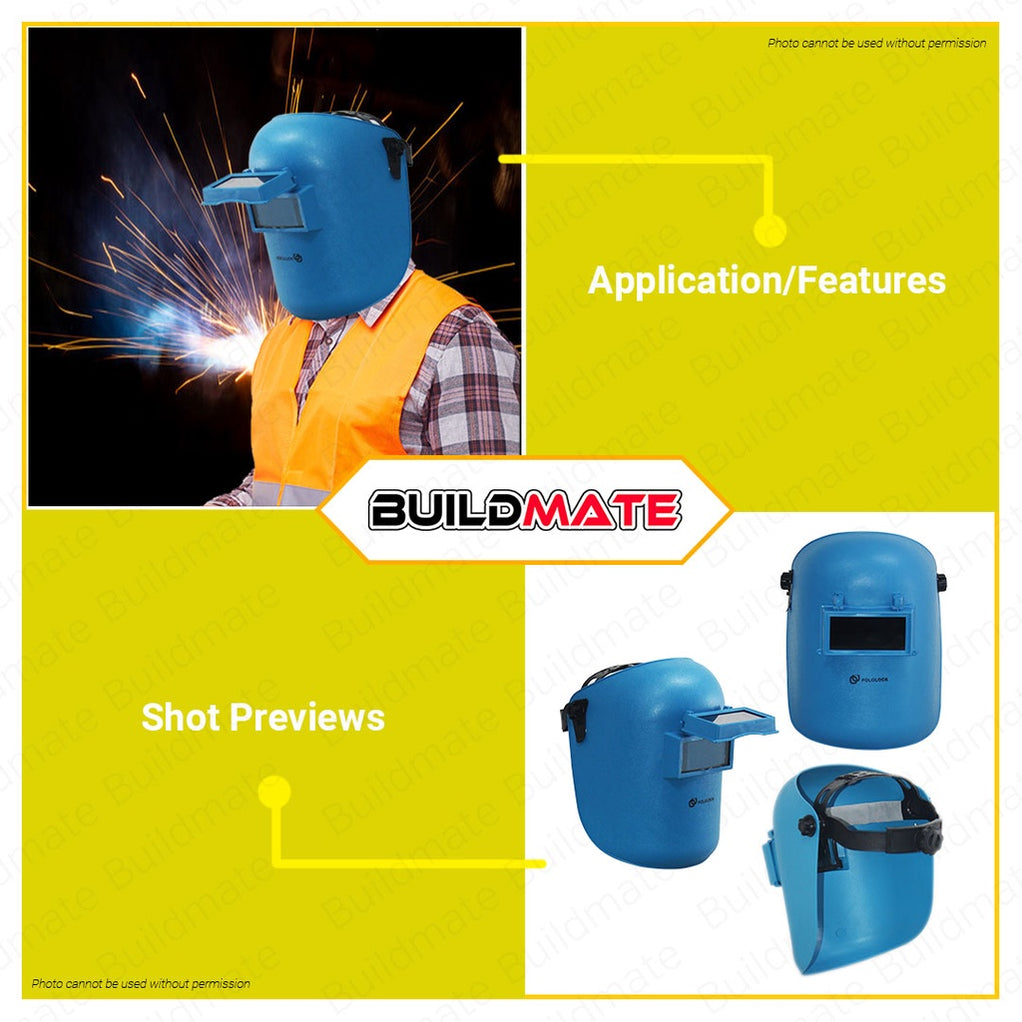 PLL Welding Mask Helmet with Flip Top Dark Glass Eye Protector 100% OR ...