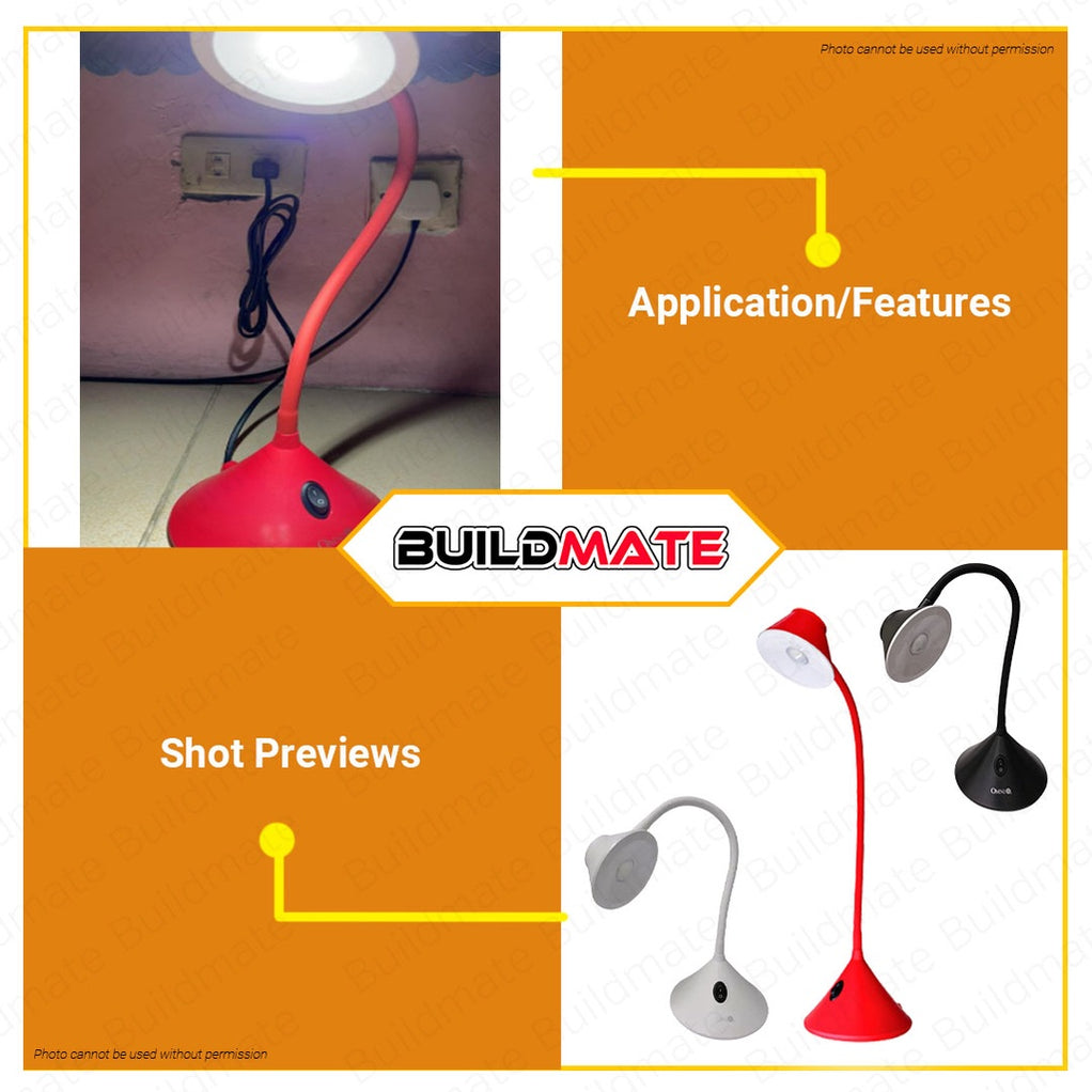 OMNI LED Desk Table Lamp DEL-0089 WHITE / RED / BLACK SOLD PER PIECE ...