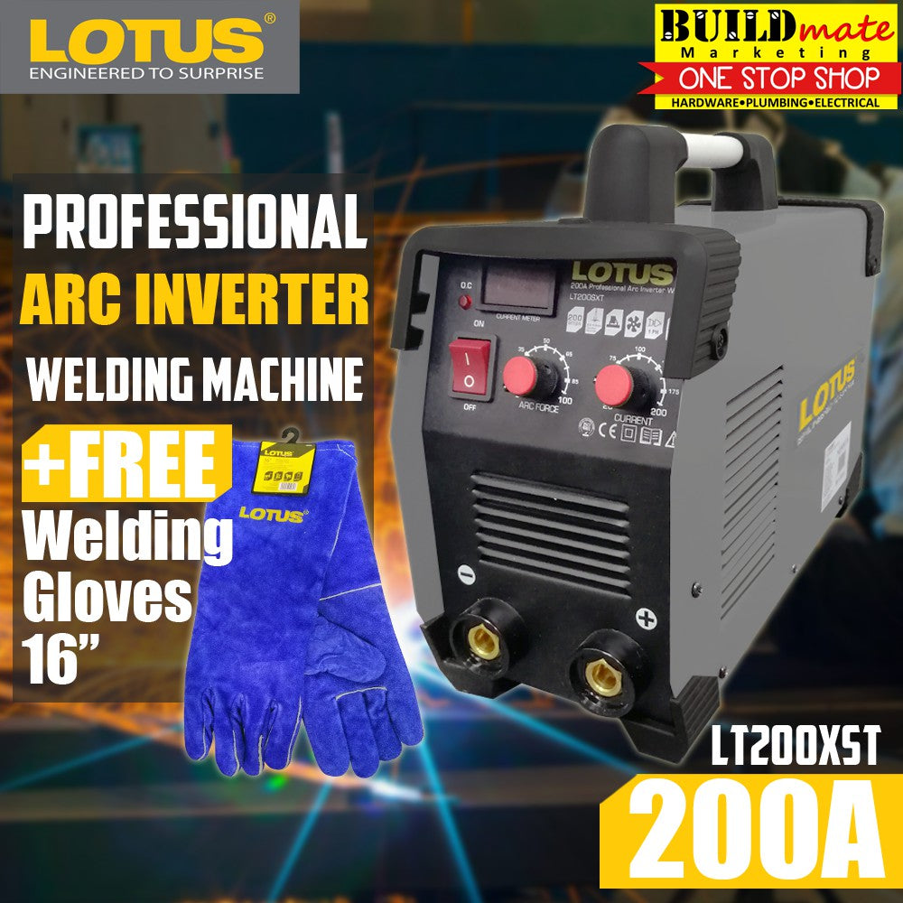 LOTUS Professional ARC Inverter Welding Machine 200A LT200SXT +Free We ...