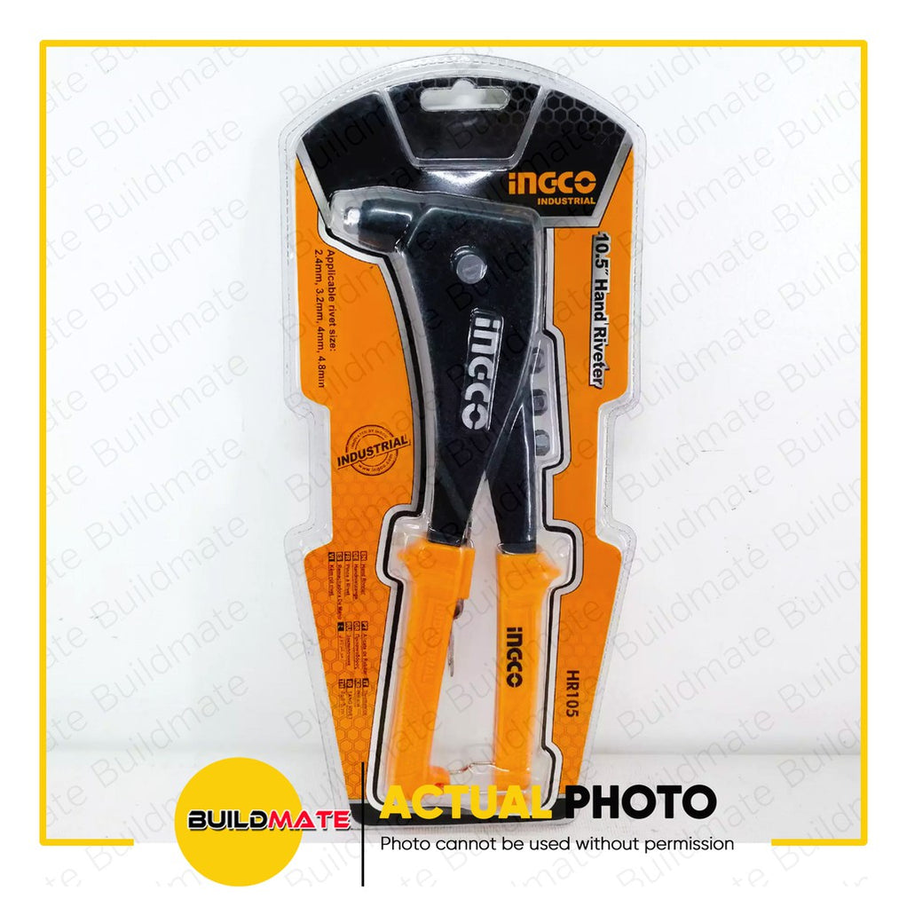 INGCO Heavy Duty Hand Riveter 10.5" HR104 | HR1045 for Blind Rivets SO ...