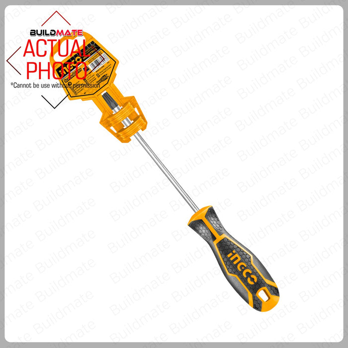 BUILDMATE Ingco Torx Screwdriver T20x150mm Cr-V Star Screwdrivers Hand ...