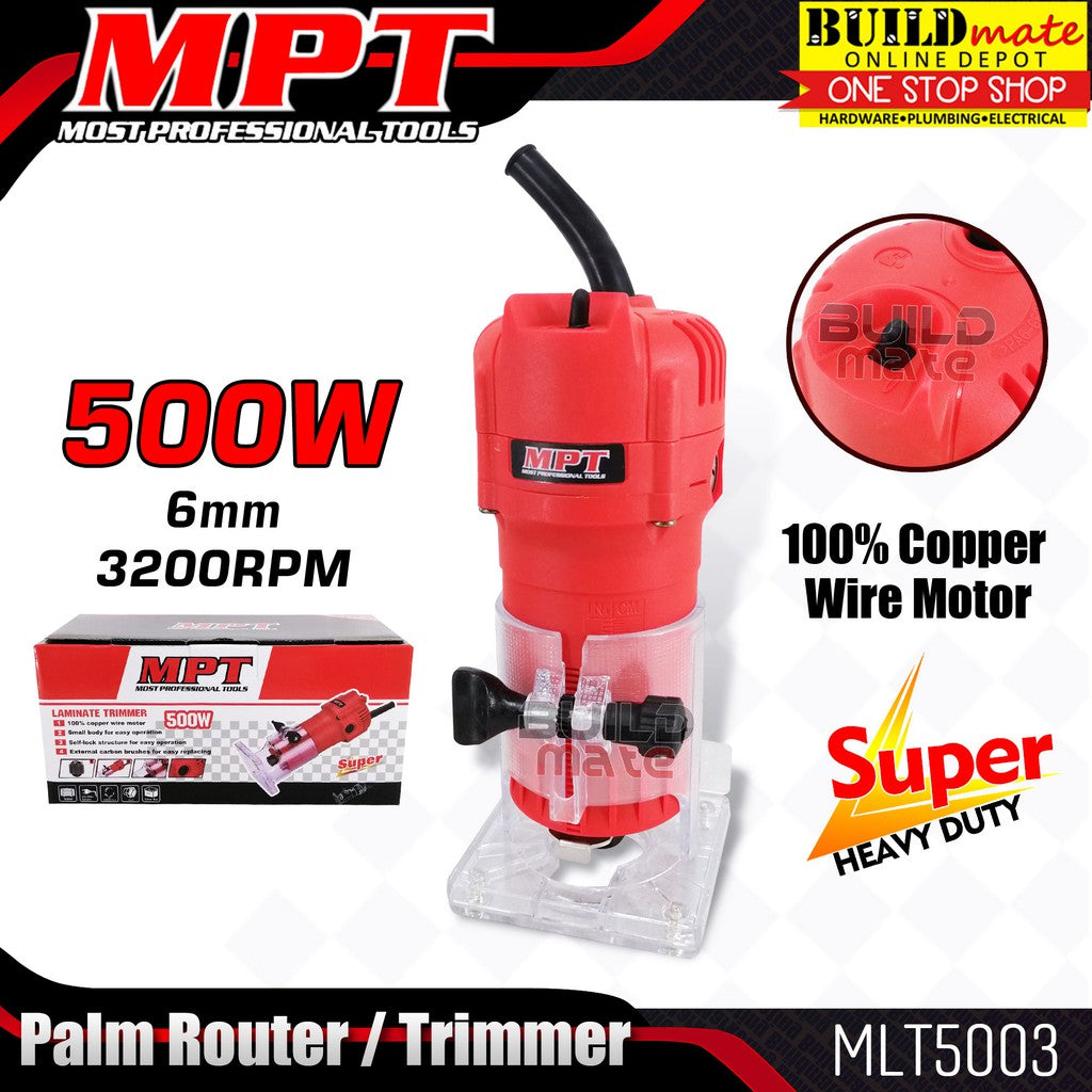 MPT Laminate Palm Router / Trimmer 500W 6mm MLT5003 Most Professional ...