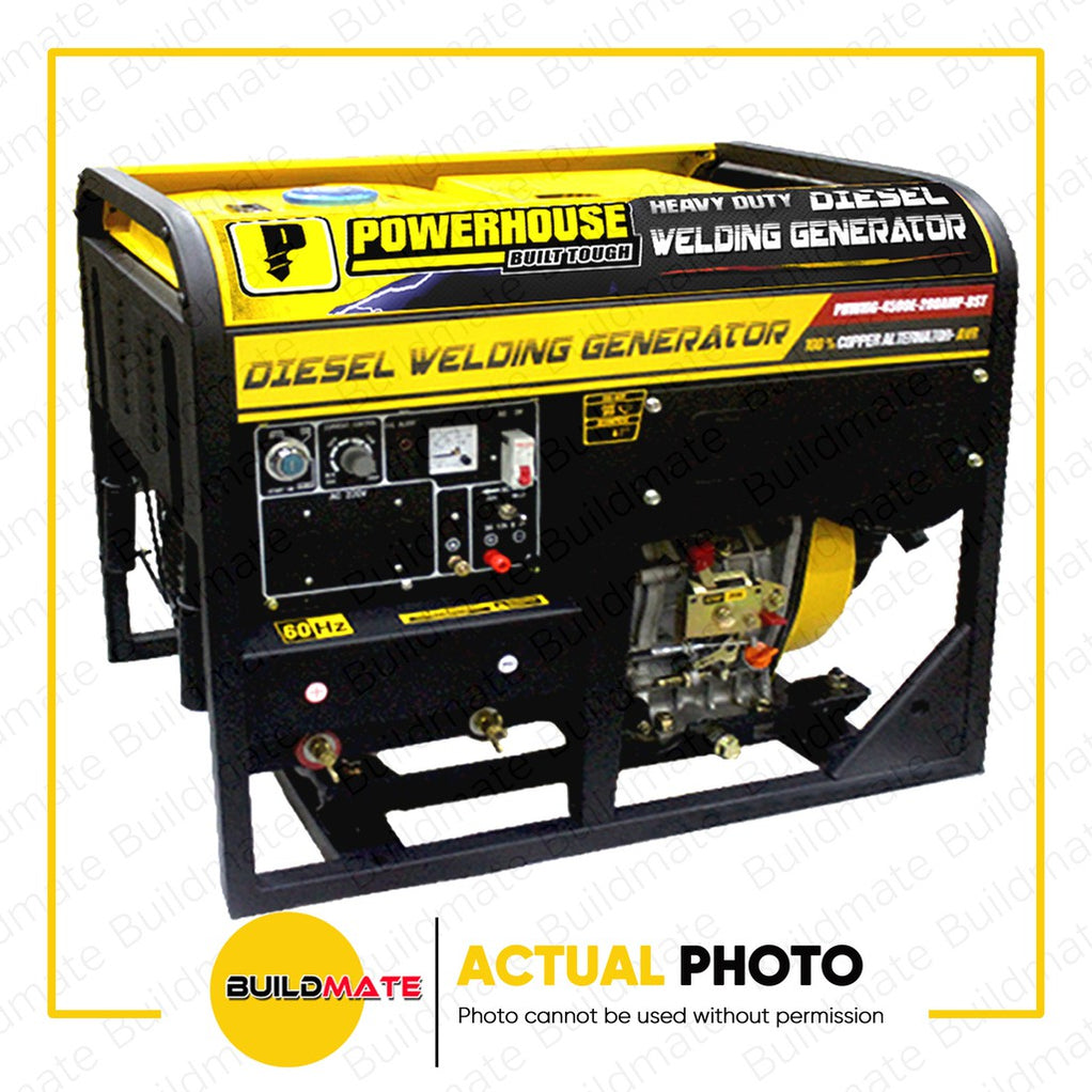 BUILDMATE Powerhouse Welding Machine Diesel Generator Battery Electric ...
