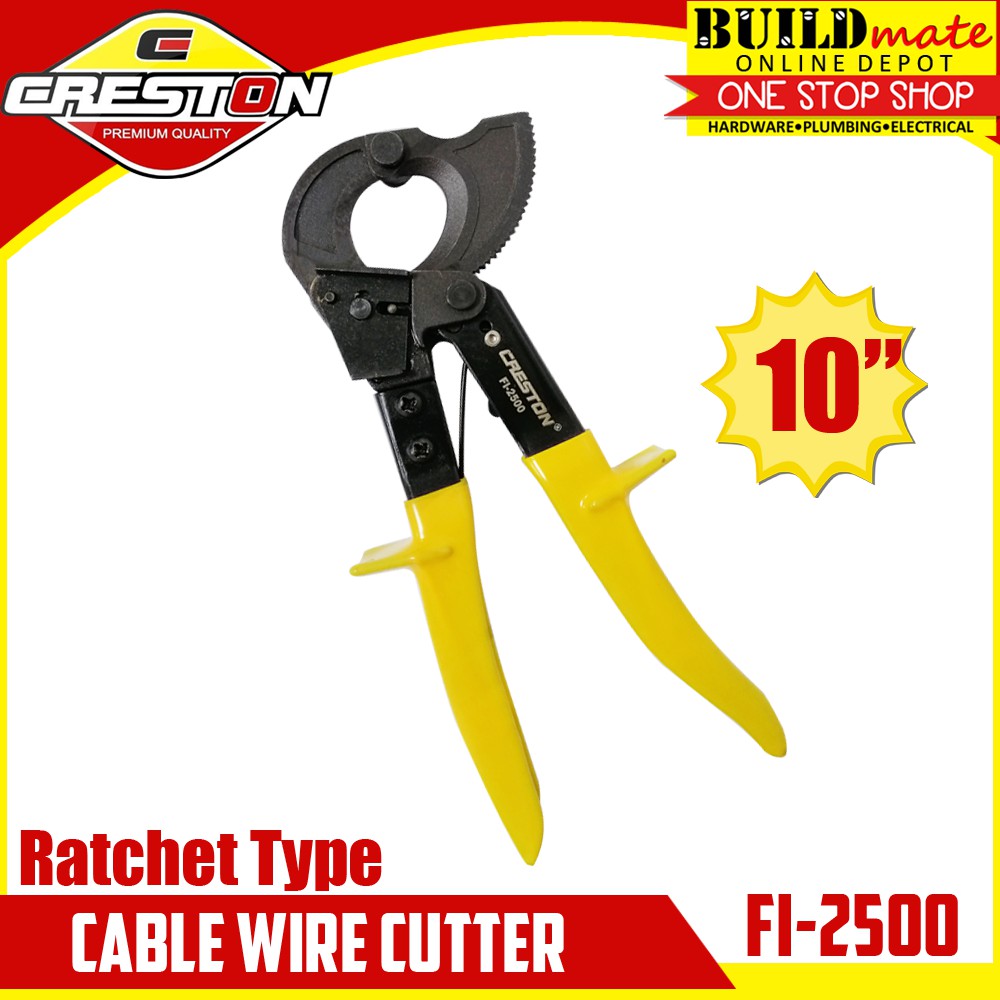 CRESTON Cable Cutter 10" Ratchet Type FI-2500 — Buildmate