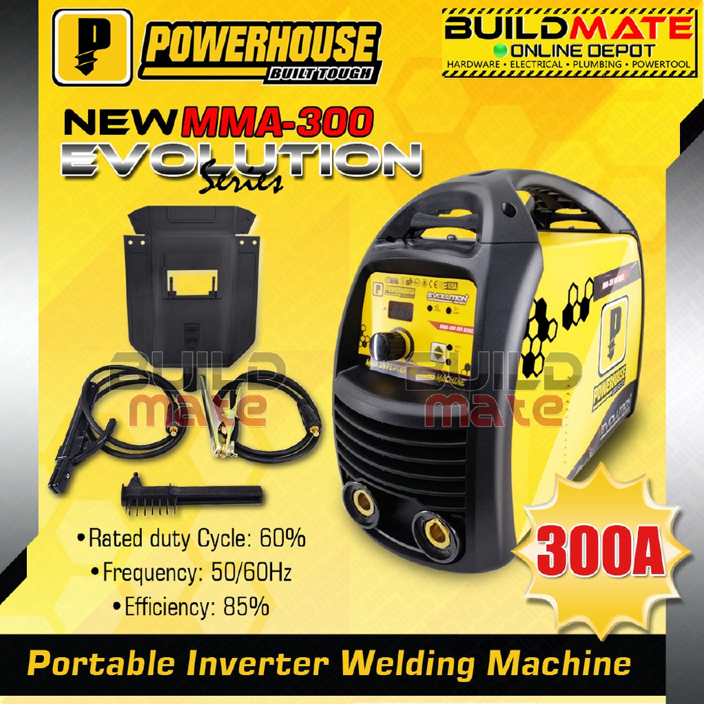 POWERHOUSE 300A IGBT Evolution Series Portable Inverter Welding Machin ...