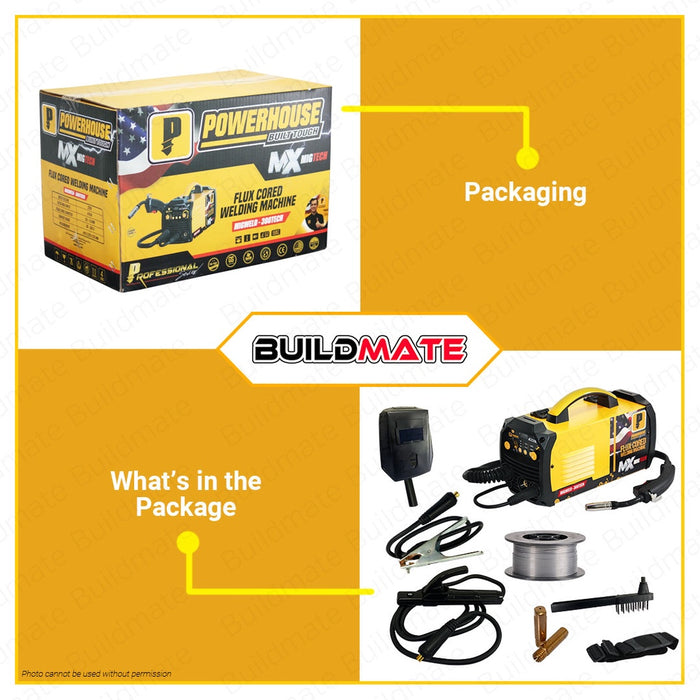 POWERHOUSE USA 300A Migweld Gasless Portable Inverter Welding Machine ...