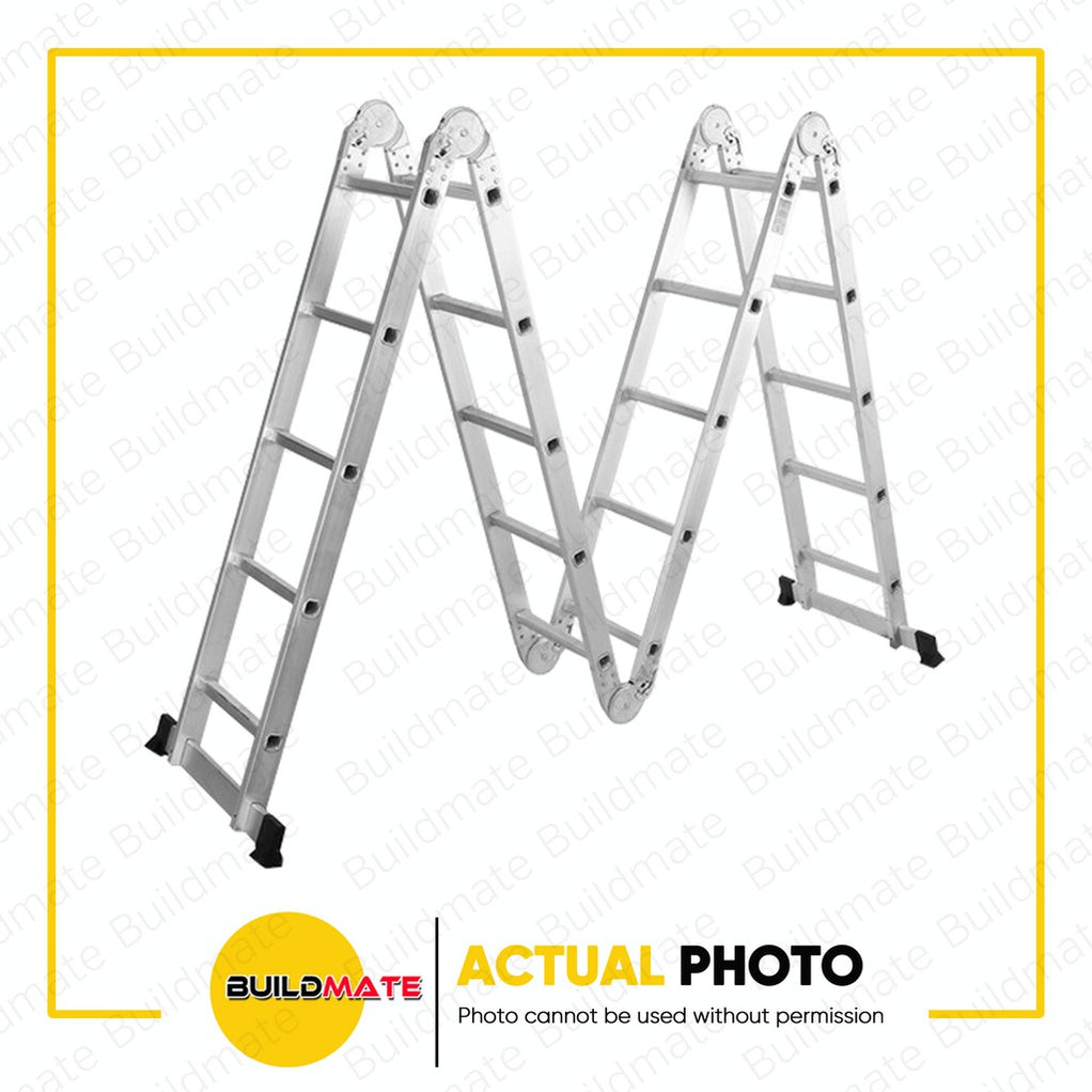HOYOMA JAPAN 4 x 5 Multi Purpose Aluminum Folding Ladder HT-AL45 •BUIL ...