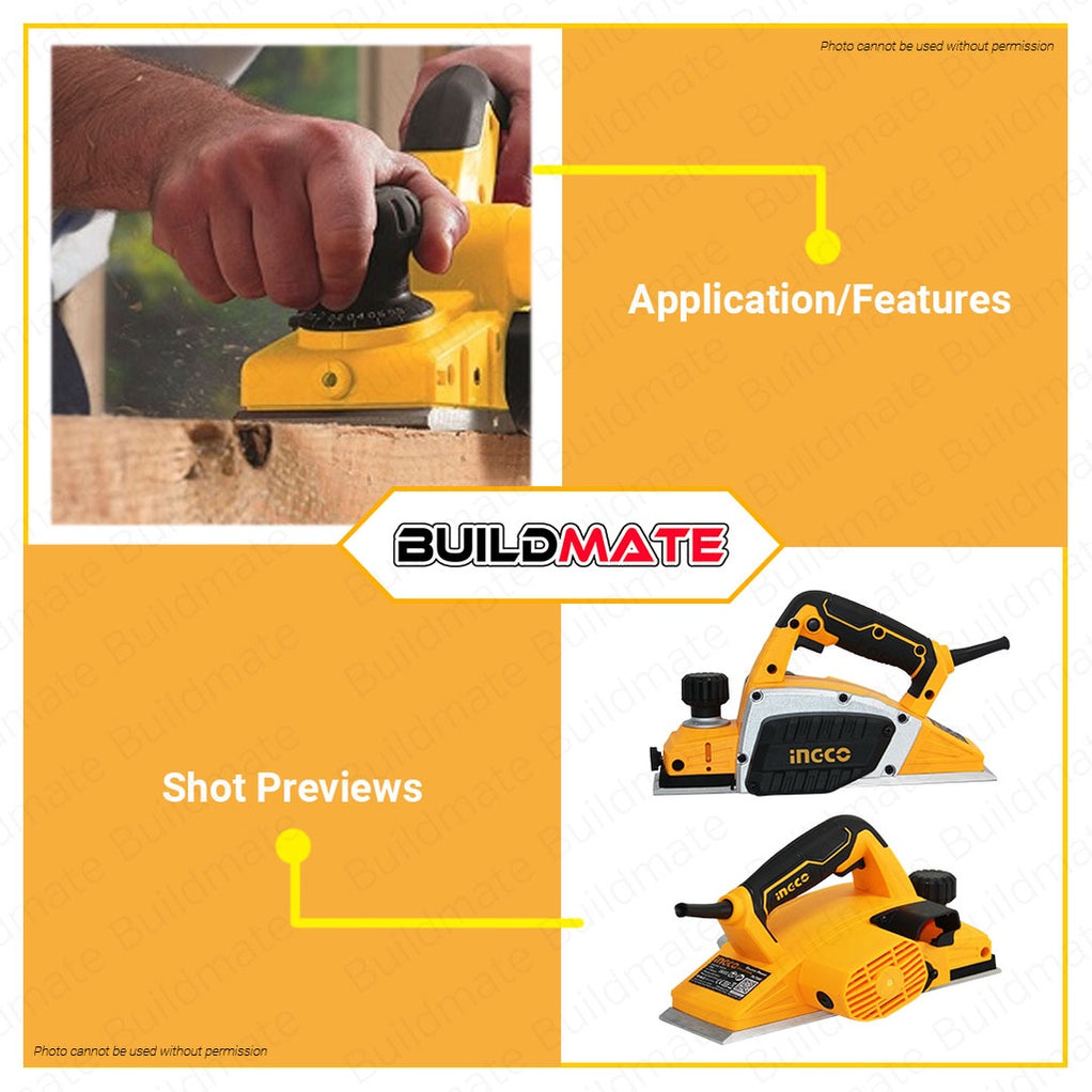 INGCO Electric Wood Planer Woodworking 750W PL7508 100% ORIGINAL / AUT ...