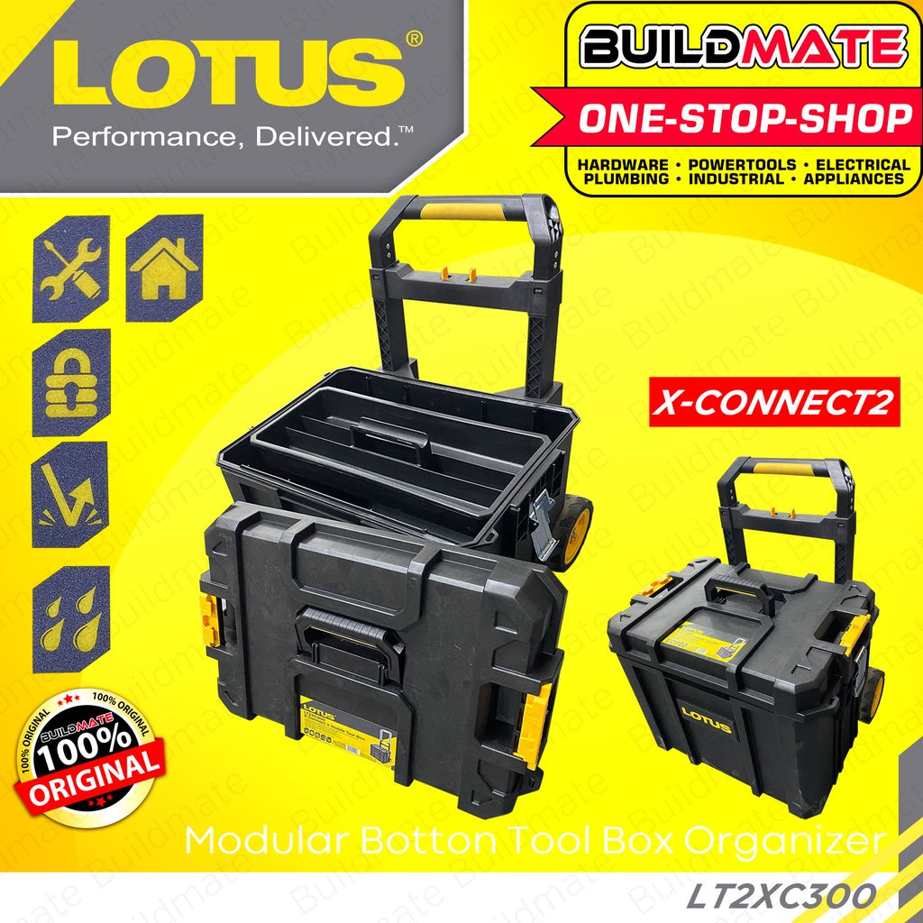 LOTUS X-Connect2 Modular MOBILE Bottom Tool Box Toolbox Organizer with ...