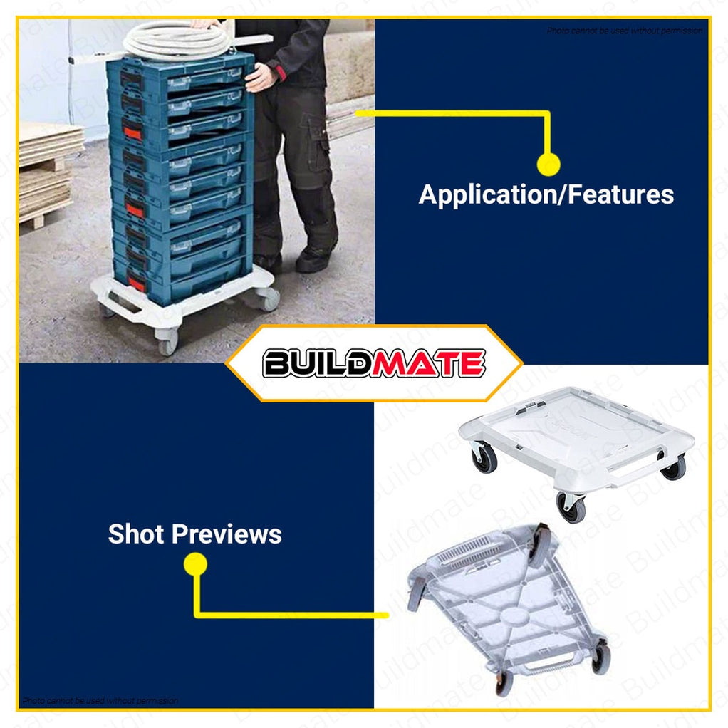 BOSCH Trolley L-Boxx Roller 4 Swivel Wheels Box Storage System Max.100 ...