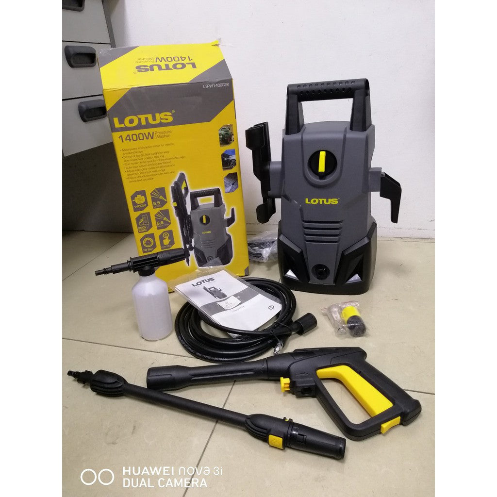 LOTUS PACK Pressure Washer LTPW1400C2X +MECOGrdnHose1/2x25ft •BUILDMAT ...