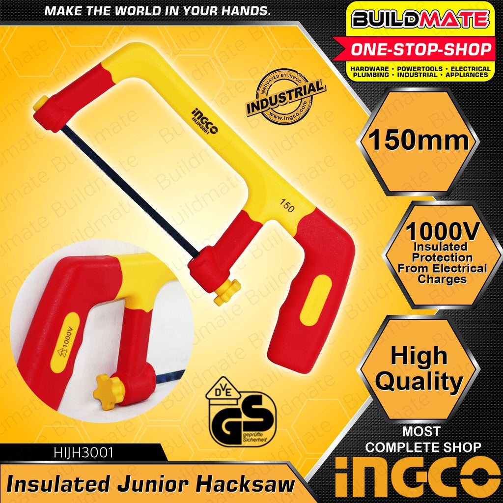 INGCO Insulated Protection 1000V Junior Hacksaw Hack Saw w/ Blade 6" 1 ...