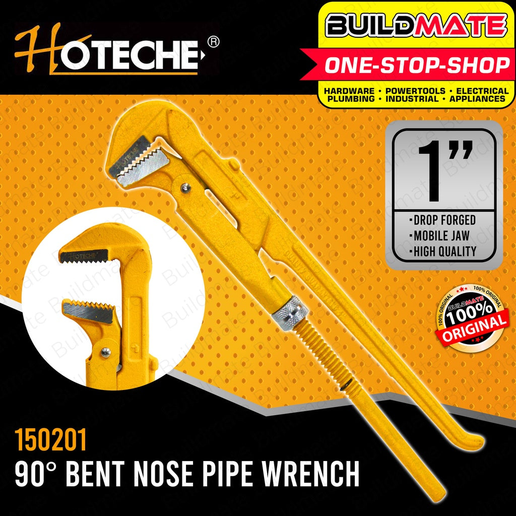 Hoteche Bent Nose Swedish Pipe Wrench Wrenches HTC-150201 •BUILDMATE ...