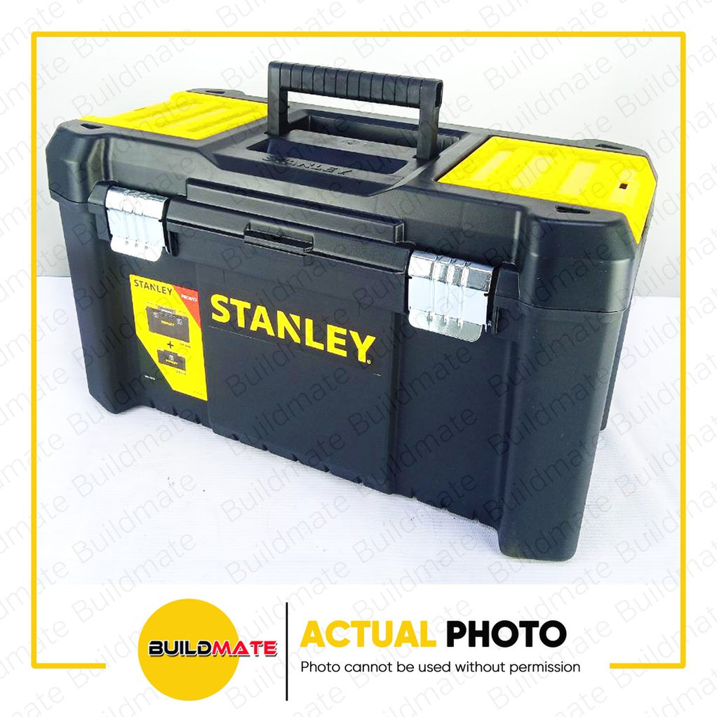 STANLEY 19" Essential Tool Box with Metal Latches +FREE 12.5" Toolbox ...