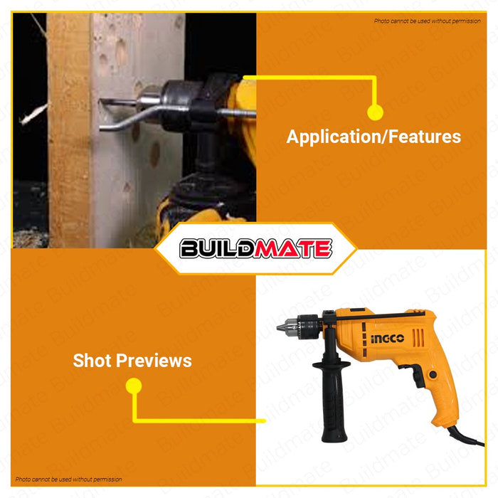 INGCO Impact Drill 710W ID7108 •BUILDMATE• IPT — Buildmate