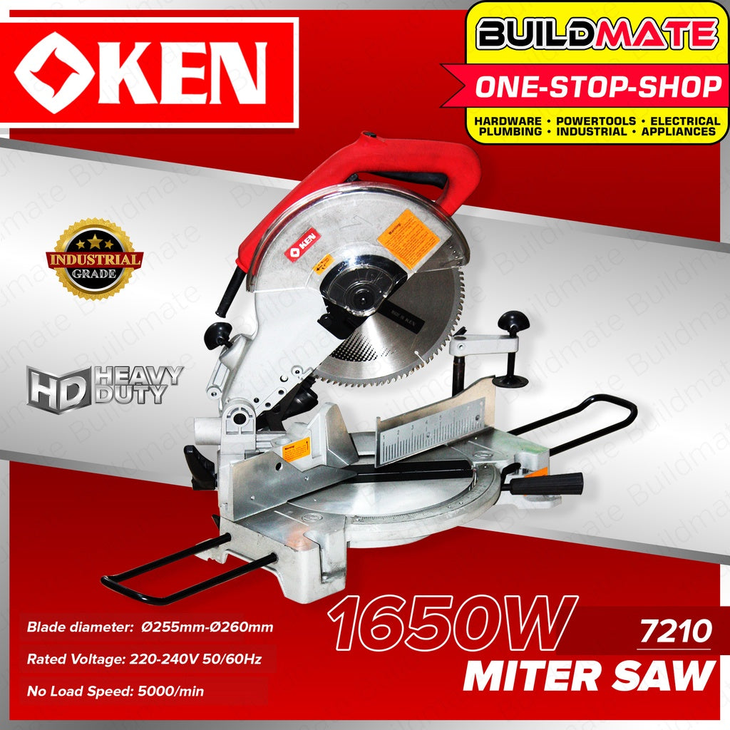 KEN 7210 Miter Mitre Saw Compound Chop Saw 1650W 255mm 100% ORIGINAL / — Buildmate