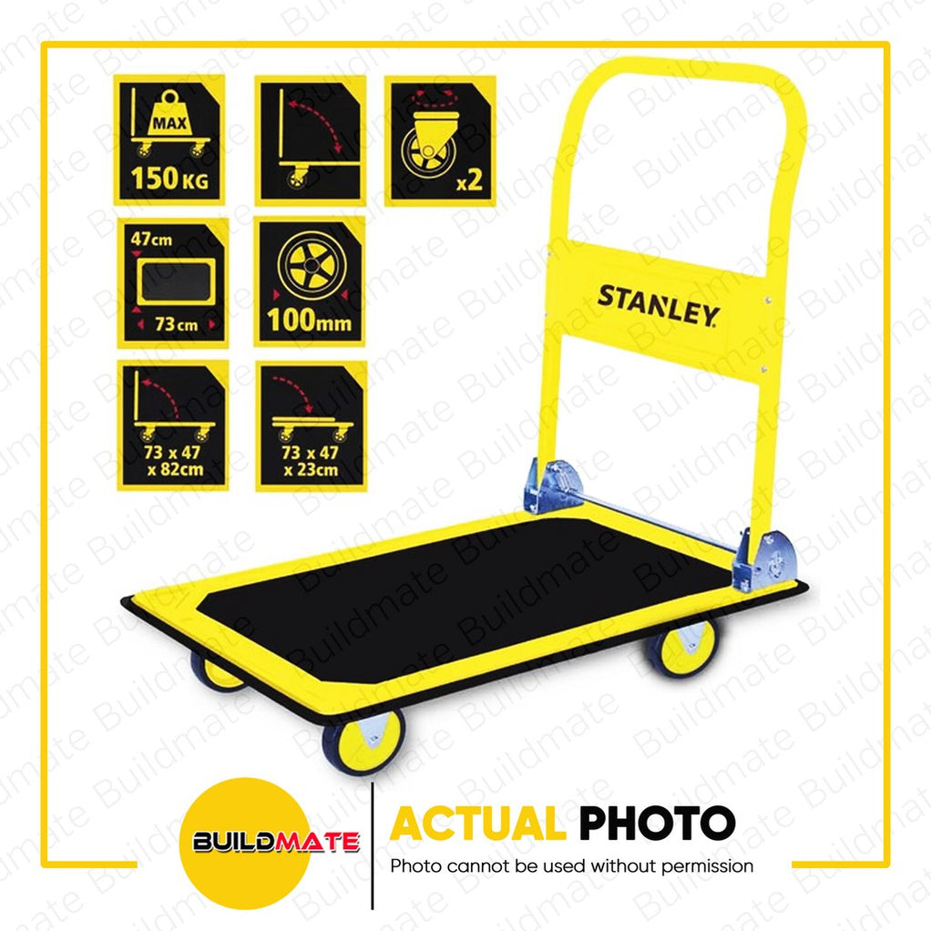 STANLEY Platform Truck Push Cart Trolley Flat Bed 150kg PC527 •BUILDMA ...