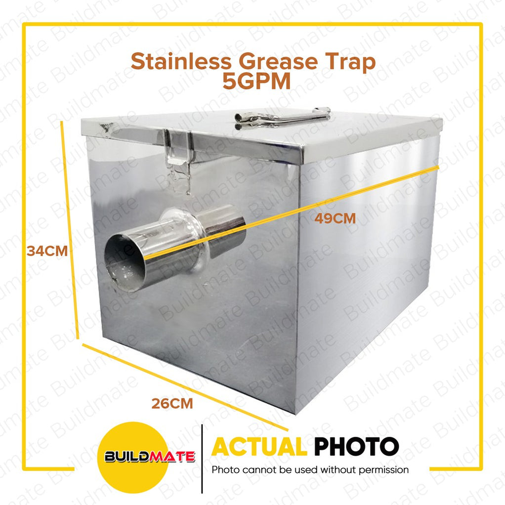 Stainless Grease Trap 304 Mirror Finish High Quality 5GPM / 4GPM / 3GP ...