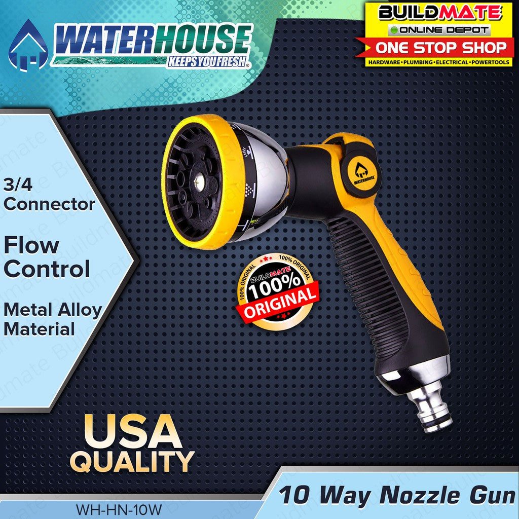 WATERHOUSE by POWERHOUSE 10 Way Slide Lever Aqua Gun Nozzle HN-10W •BU ...