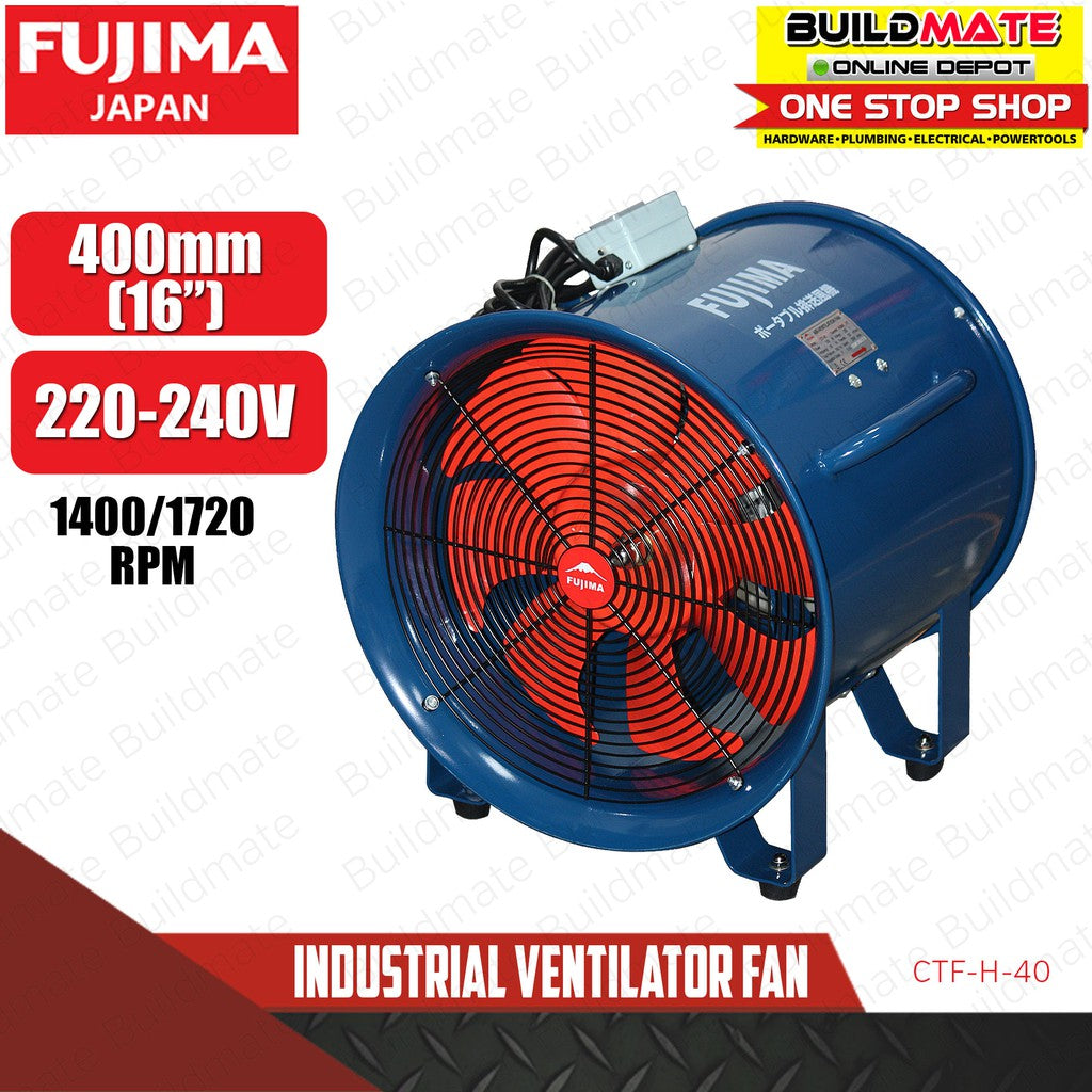FUJIMA JAPAN Industrial Ventilator Fan 16" CTF-H-40 HOSE NOT INCLUDED ...